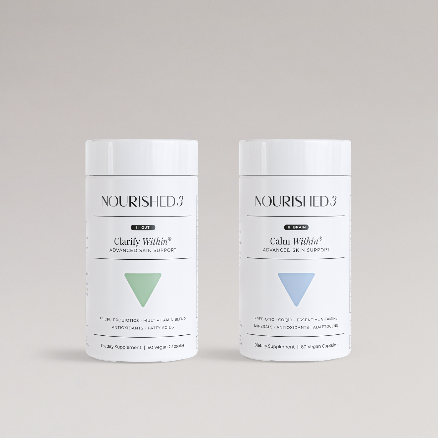 Clarity & Calm Skin Duo | Skin–Gut–Brain Balance System | Nourished3 – NOURISHED3